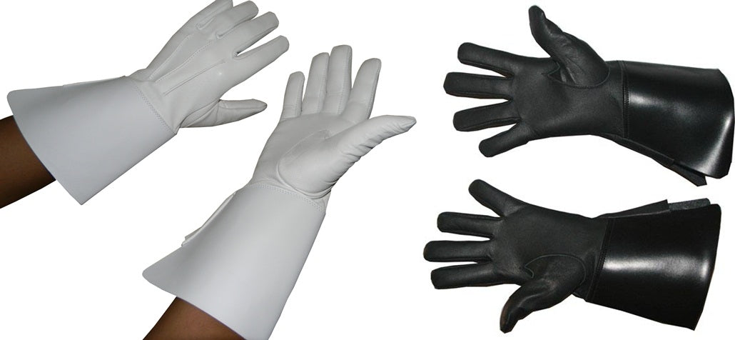 PIPER DRUMMER LEATHER GAUNTLETS / GLOVES, Band Real leather Gloves ...